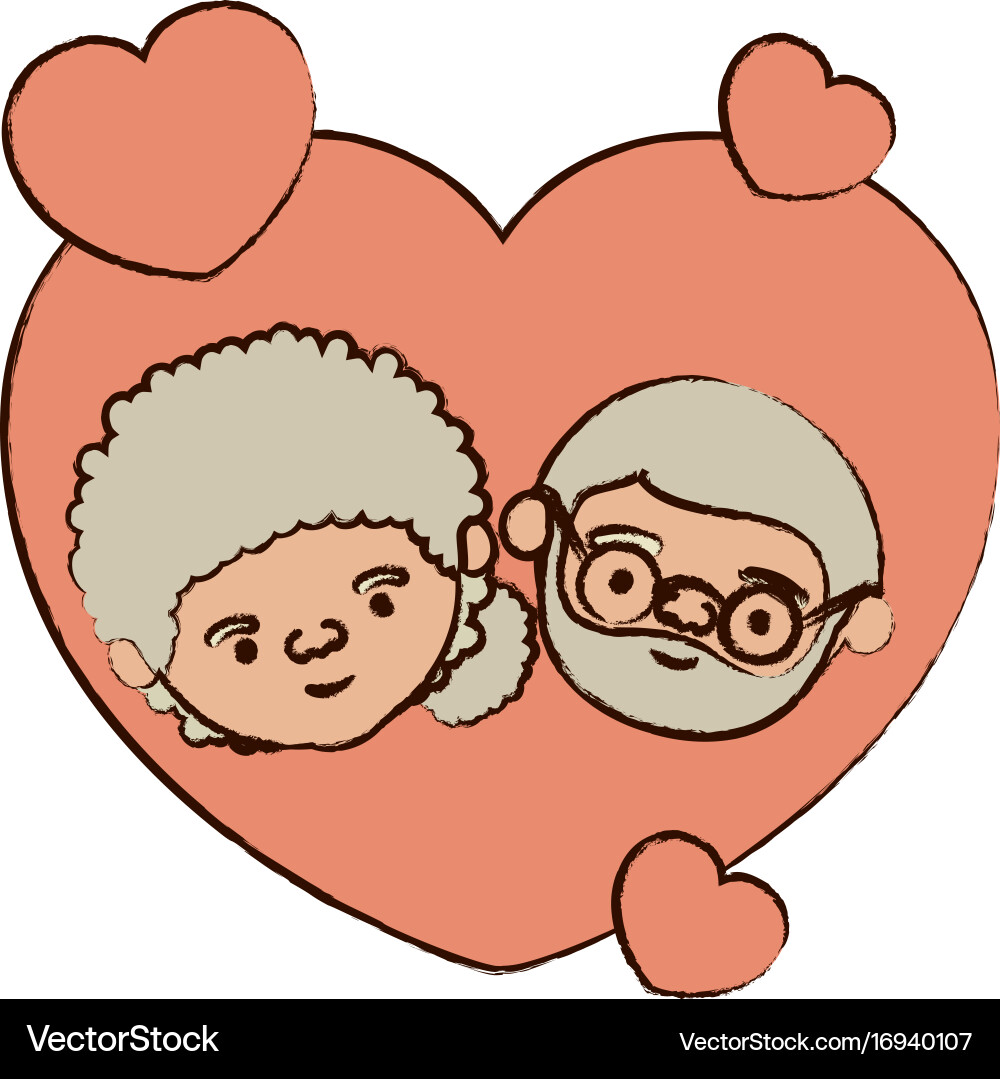 Color heart shape greeting card decorative with Vector Image