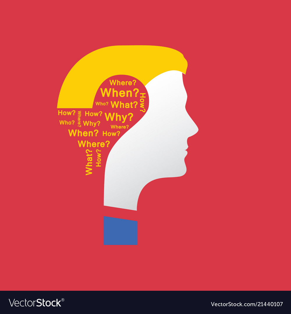 Concept question Royalty Free Vector Image - VectorStock