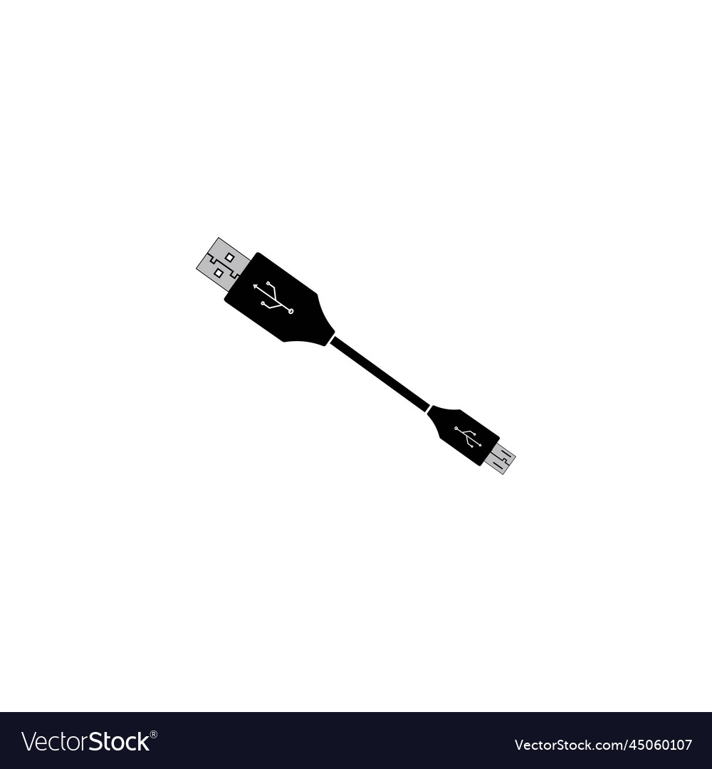 Data cable design template Royalty Free Vector Image