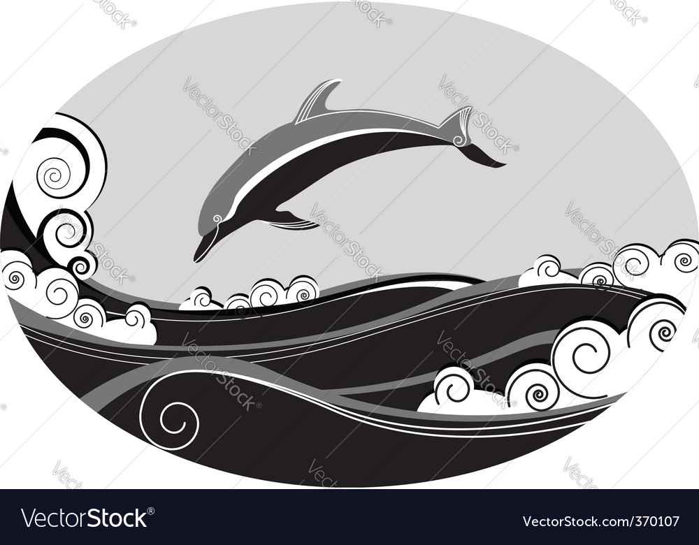 Dolphin Royalty Free Vector Image - VectorStock