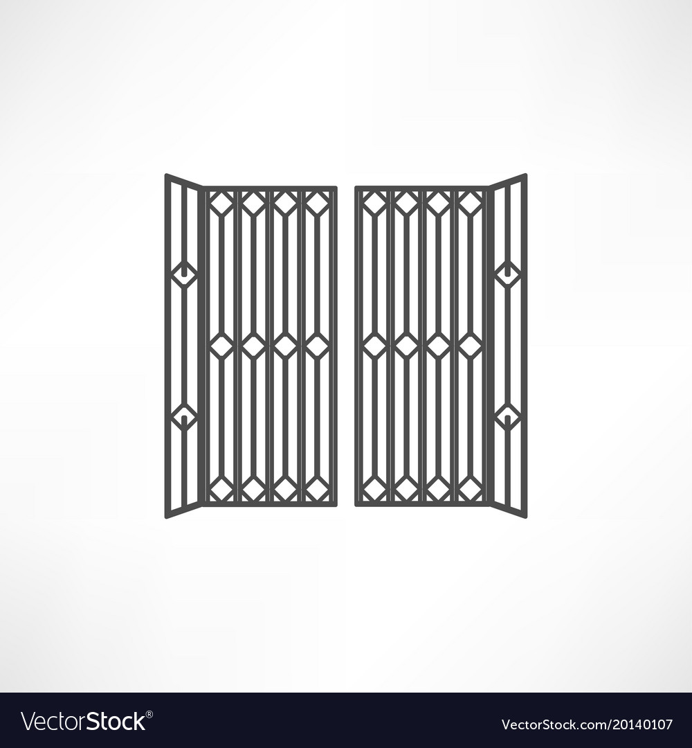 Gate icon Royalty Free Vector Image - VectorStock
