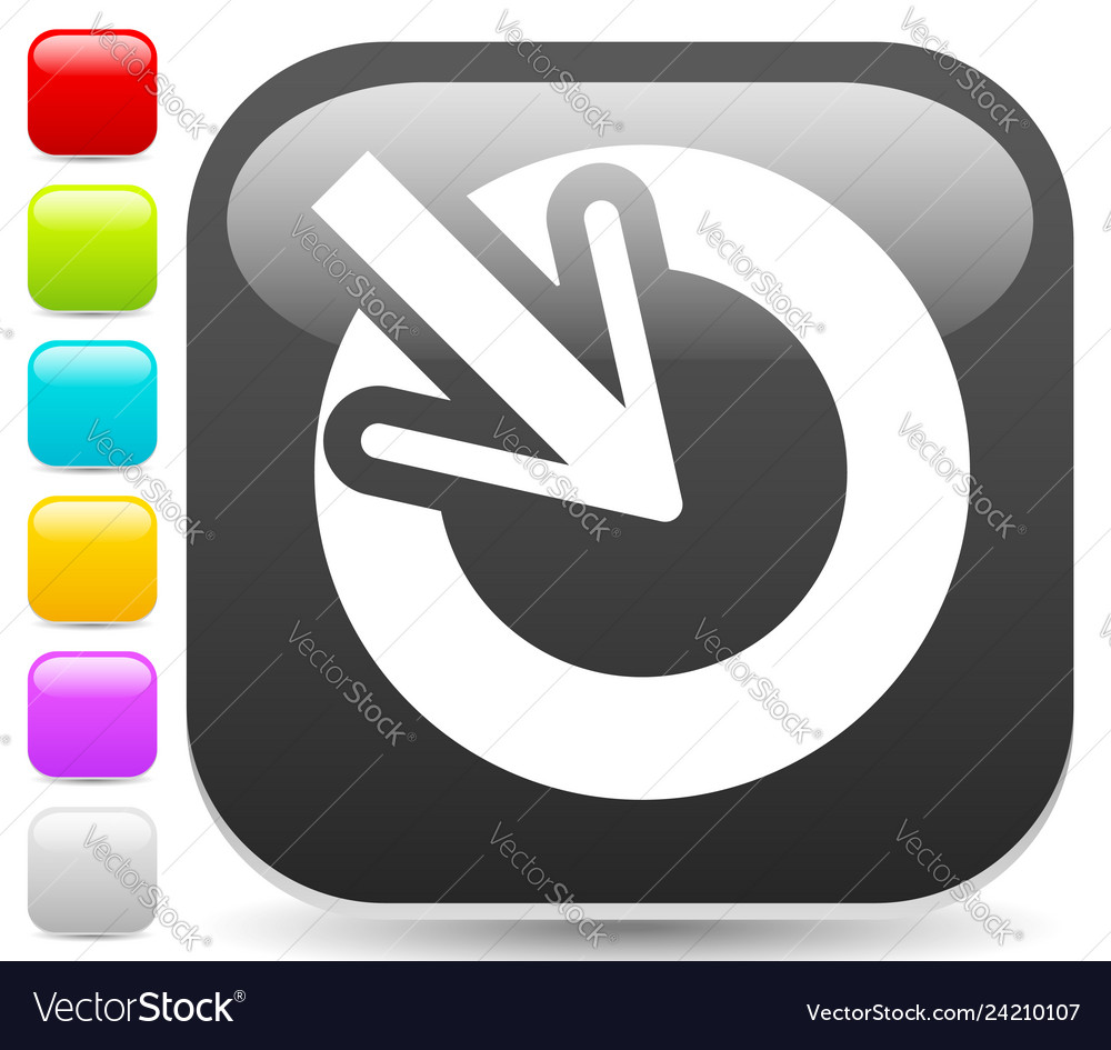 Position accuracy alignment concept icon cursor Vector Image