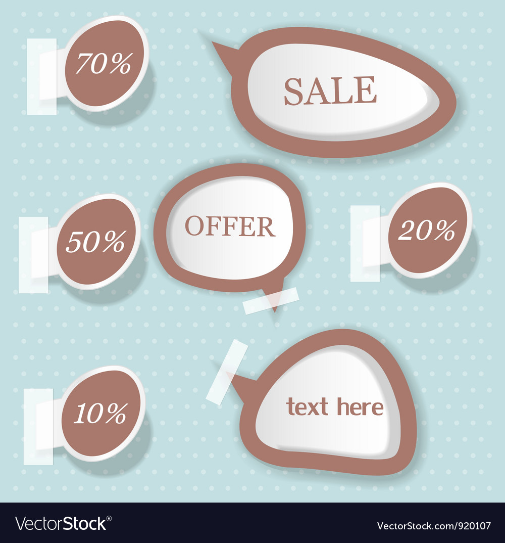 Speech bubbles Royalty Free Vector Image - VectorStock