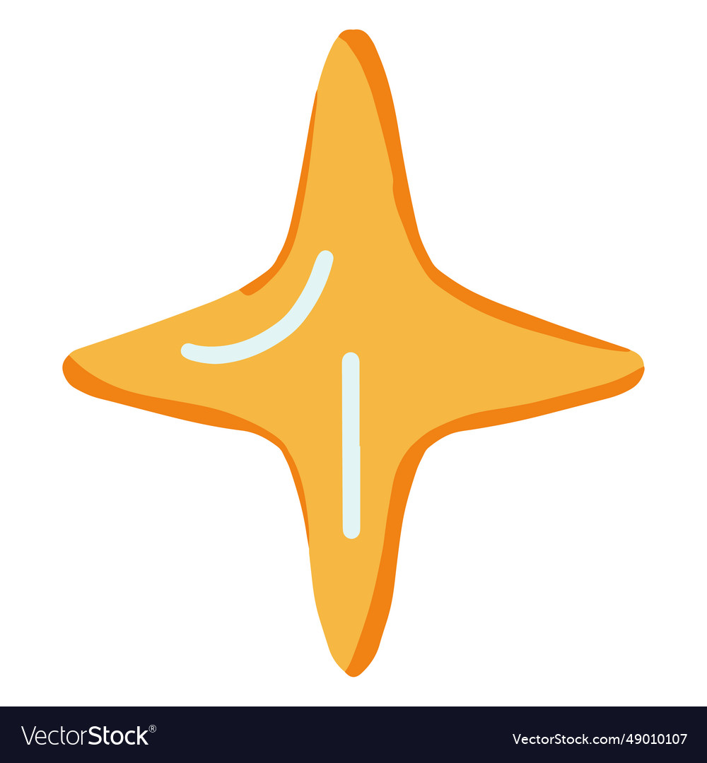 Star simple flat Royalty Free Vector Image - VectorStock