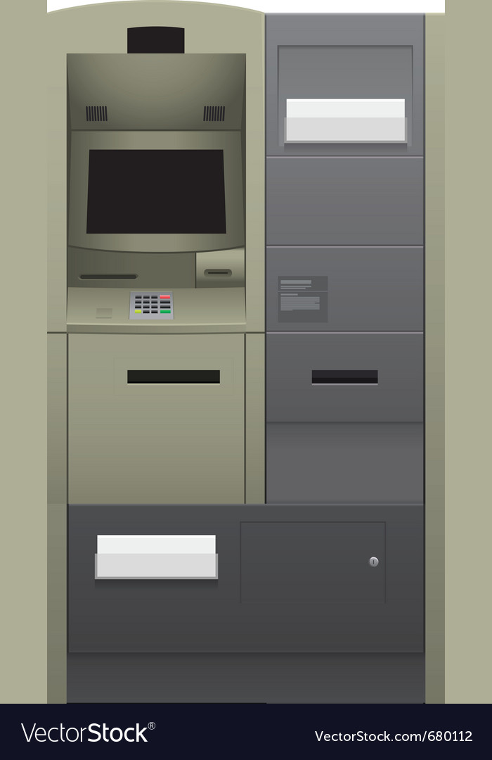 Automatic teller machine Royalty Free Vector Image