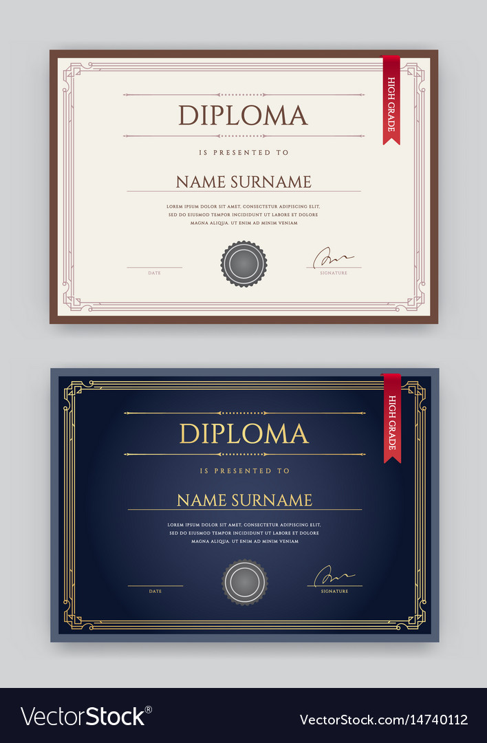 Certificate Royalty Free Vector Image - VectorStock