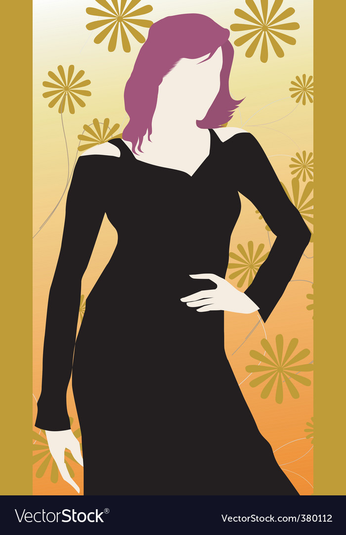 Lady Royalty Free Vector Image - VectorStock