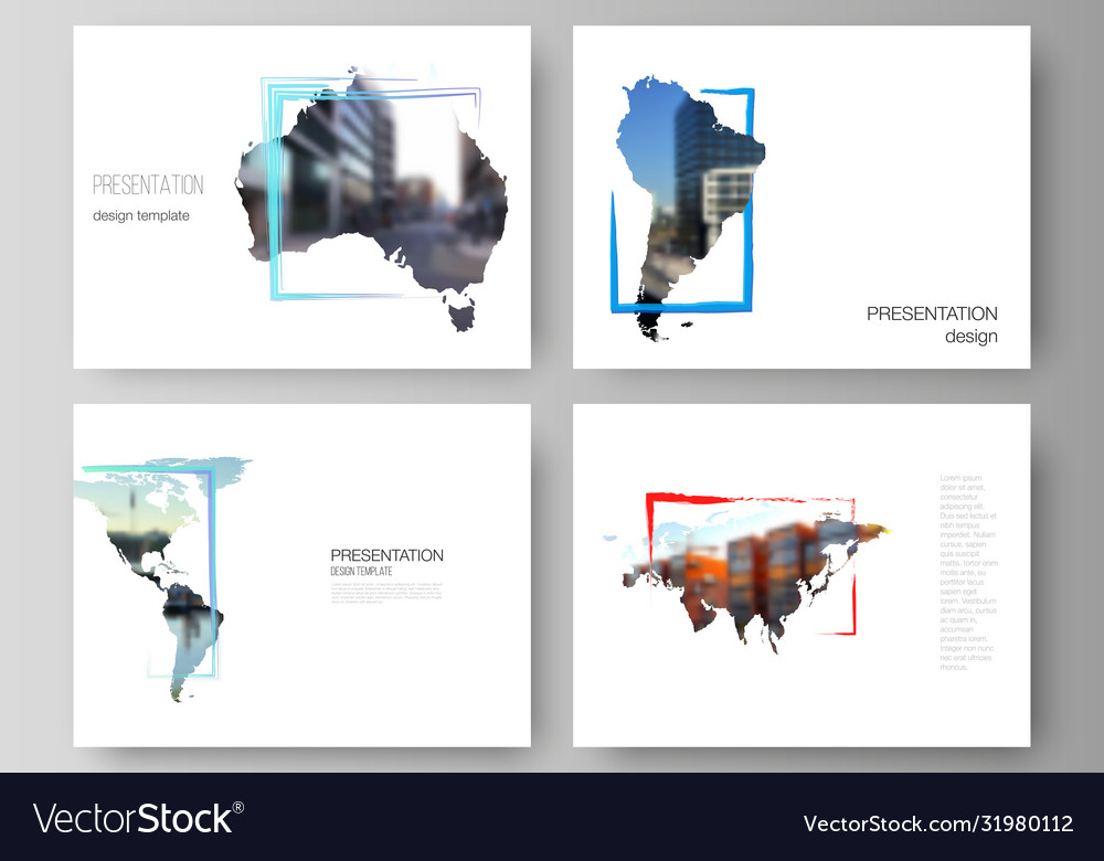 Layout presentation slides design Royalty Free Vector Image