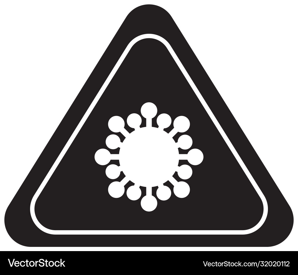 Lockdown pandemic novel coronavirus silhouette Vector Image
