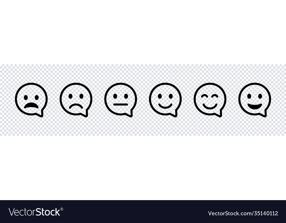 Smile face speech bubble icon black isolated Vector Image