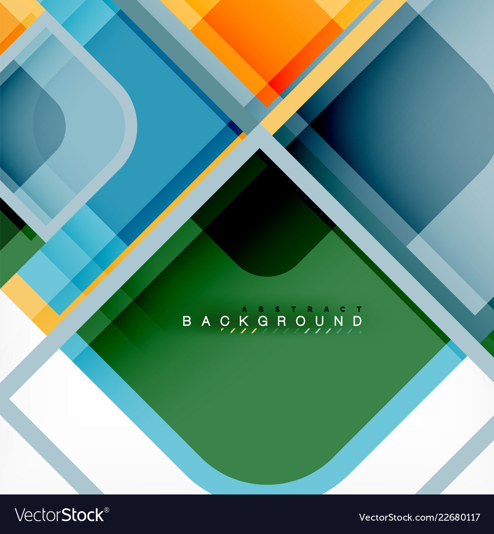 Abstract background square shapes geometric Vector Image