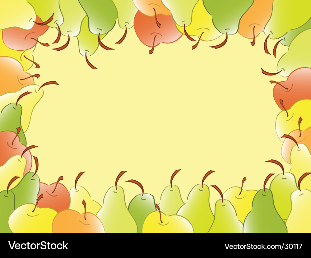 Apple pear Royalty Free Vector Image - VectorStock