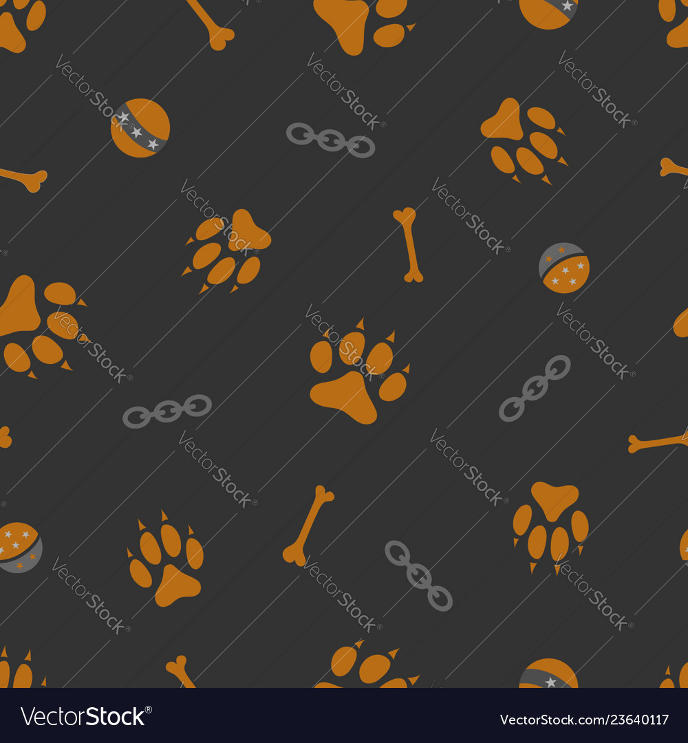 Dog theme seamless pattern Royalty Free Vector Image