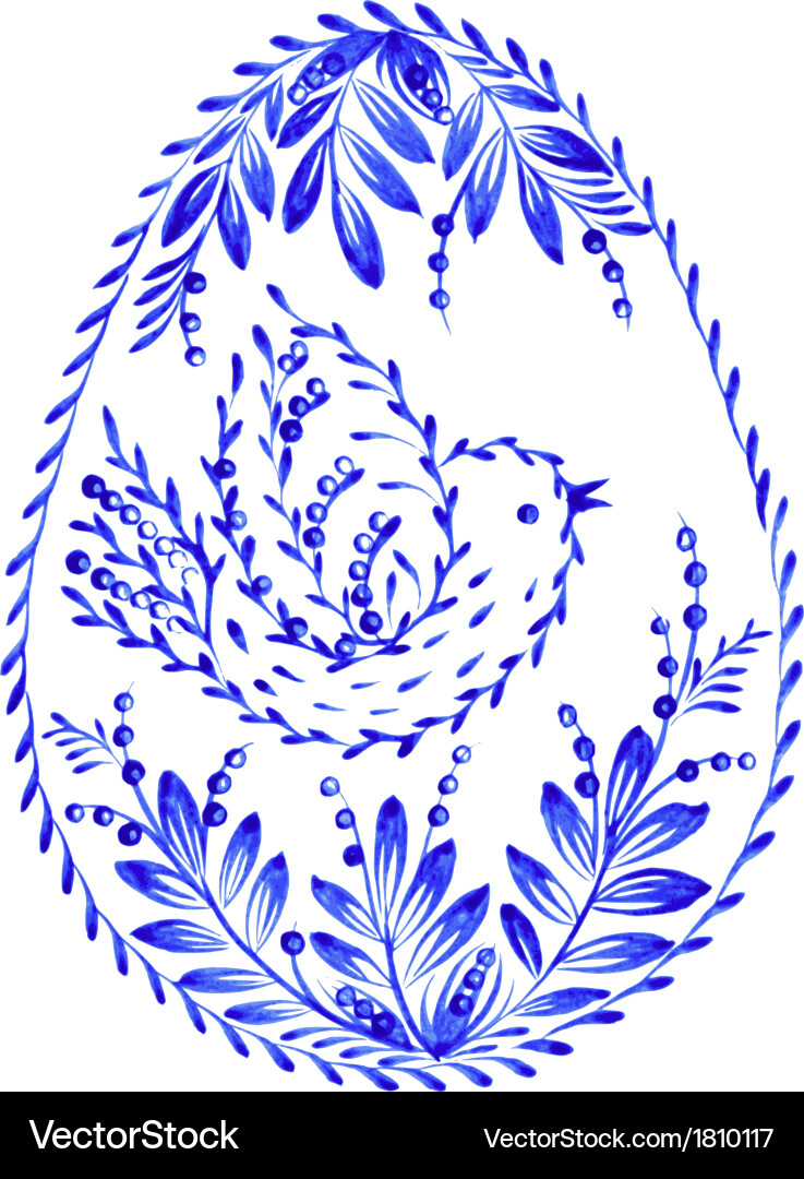 Easter egg Royalty Free Vector Image - VectorStock