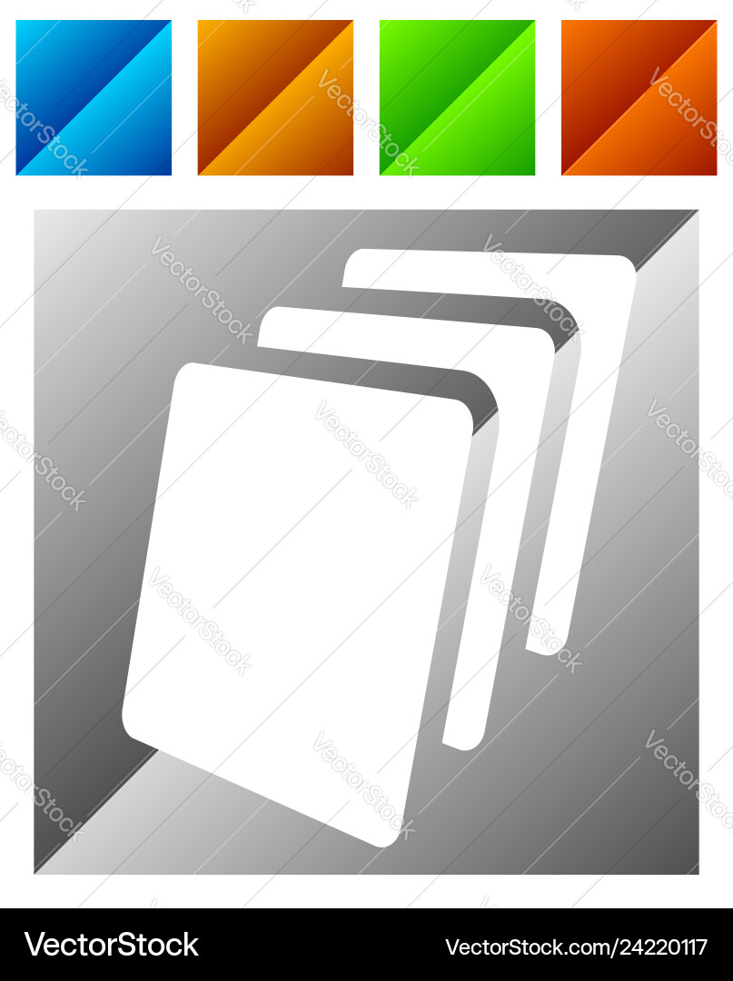 Sheets icon of paper or other material Royalty Free Vector