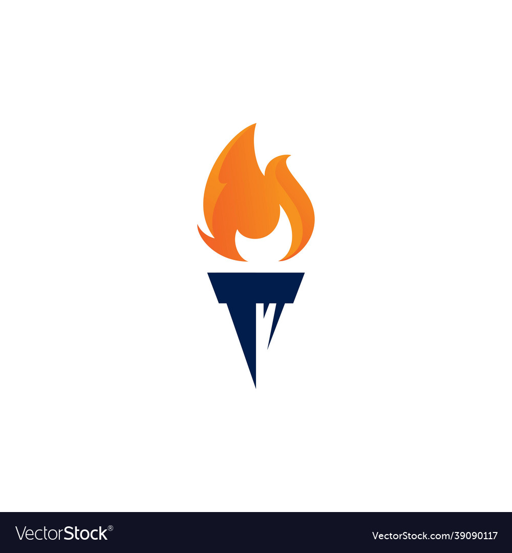 Torch icon design Royalty Free Vector Image - VectorStock