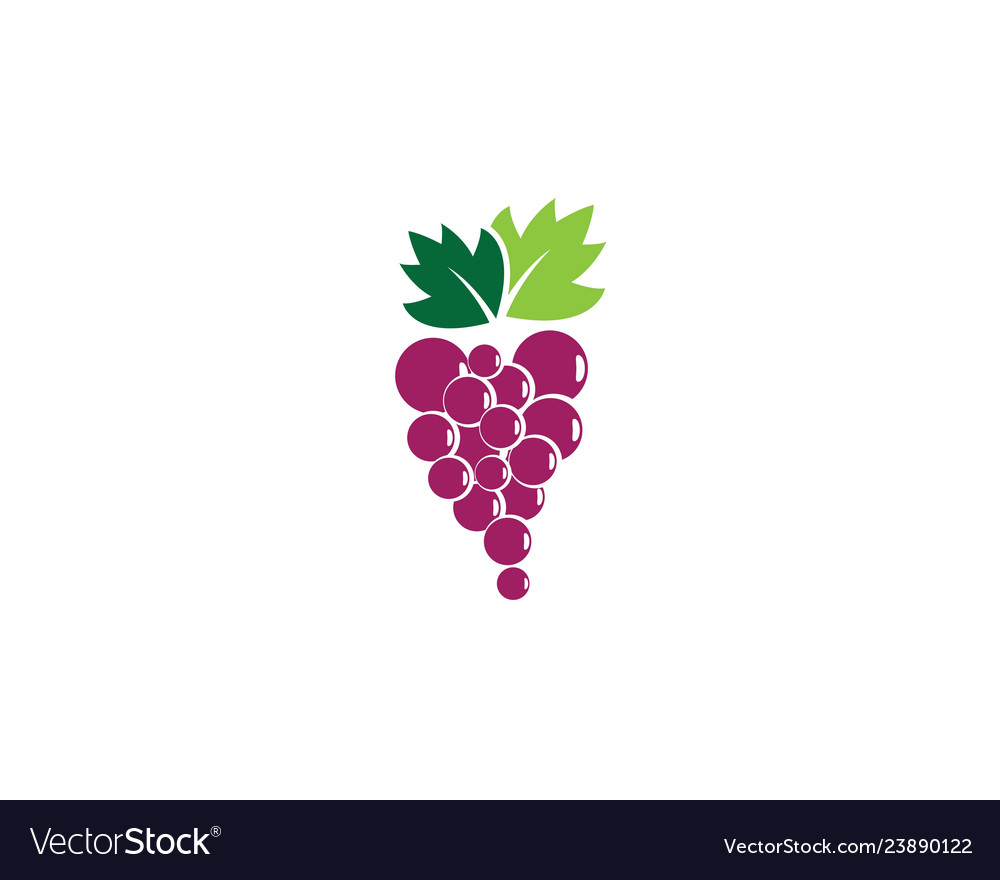 Grape logo template Royalty Free Vector Image - VectorStock