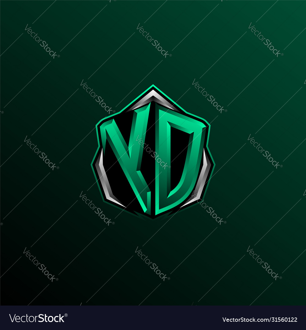Initial yd logo design Royalty Free Vector Image