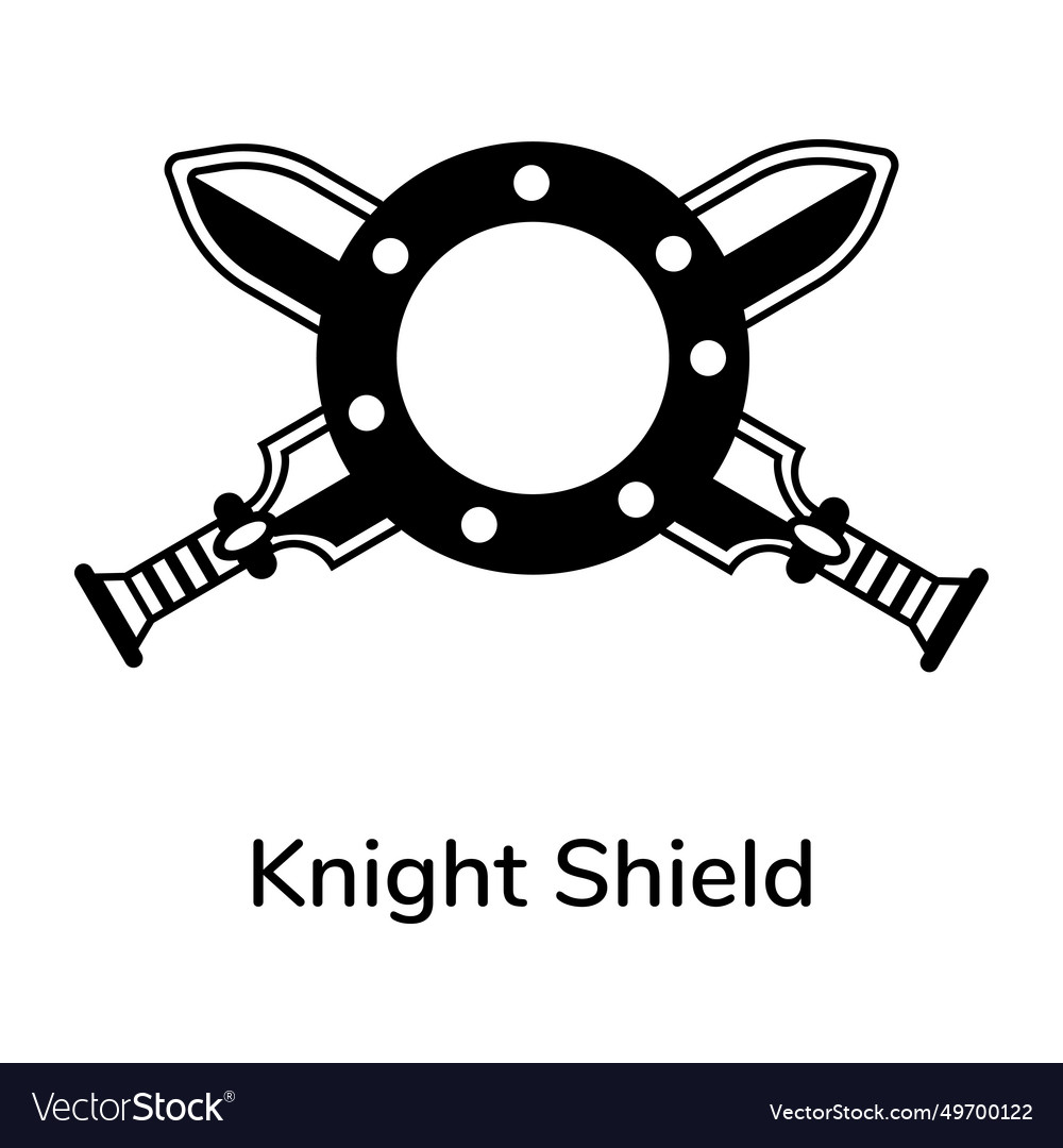 Knight shield Royalty Free Vector Image - VectorStock