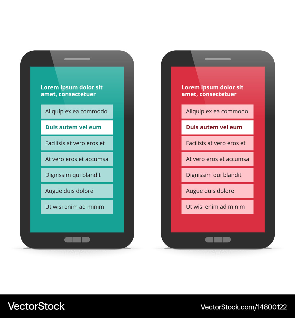 Modern user interface design Royalty Free Vector Image