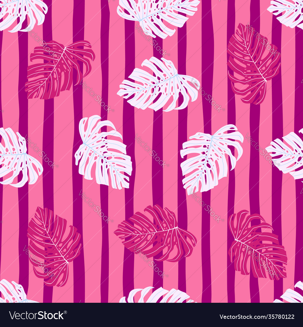 Seamless random bright pattern with pink Vector Image