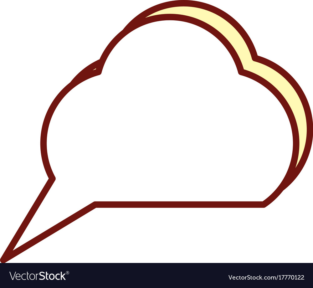 Speech cloud icon Royalty Free Vector Image - VectorStock