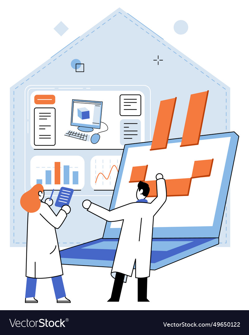 Technical support the concept Royalty Free Vector Image