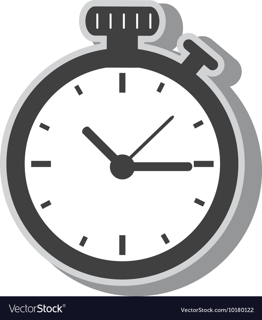 Timer clock time icon Royalty Free Vector Image
