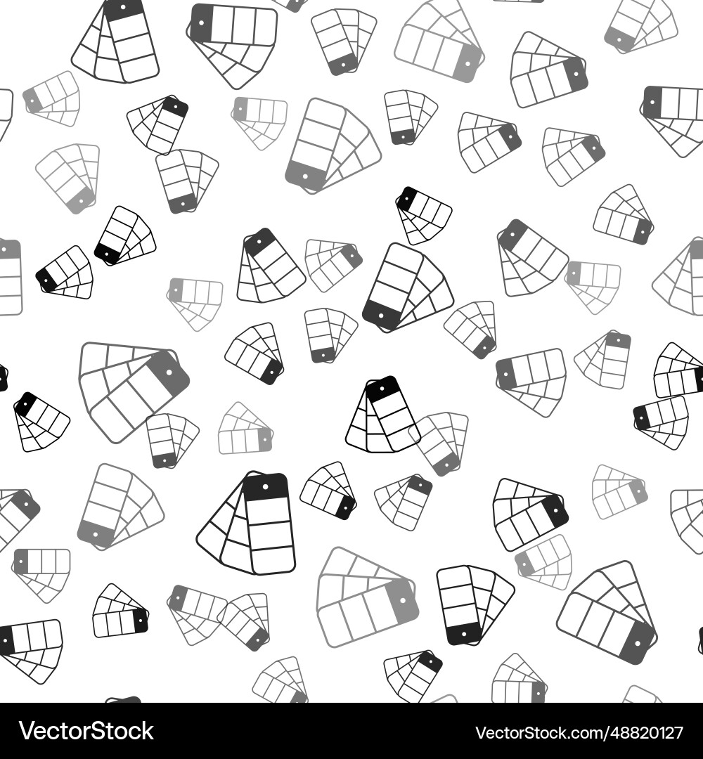 Black color palette guide icon isolated seamless Vector Image
