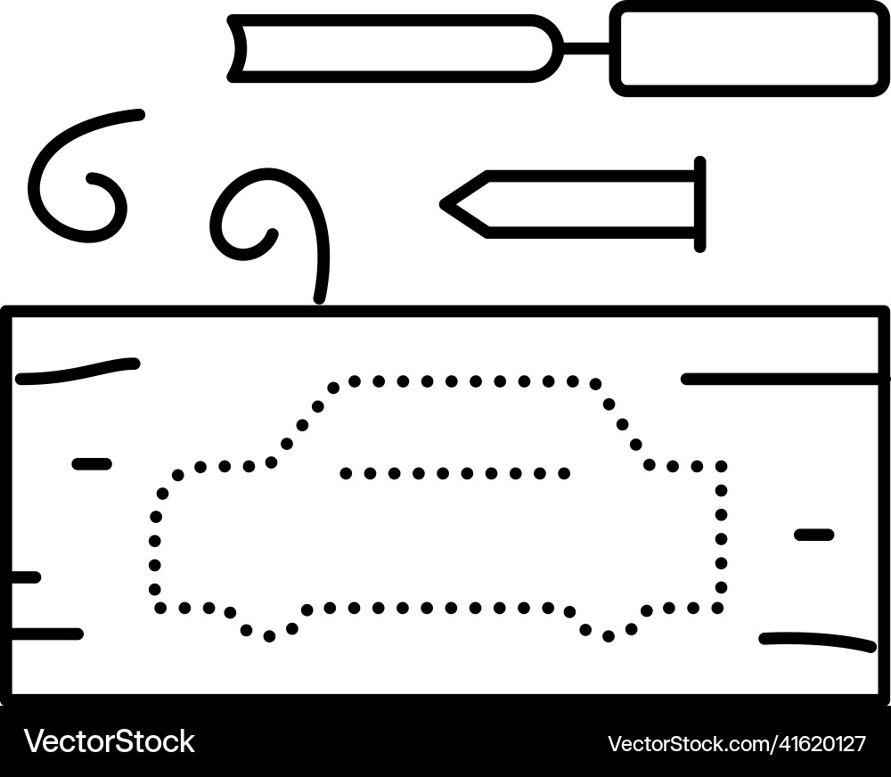 Diy kits toys line icon Royalty Free Vector Image