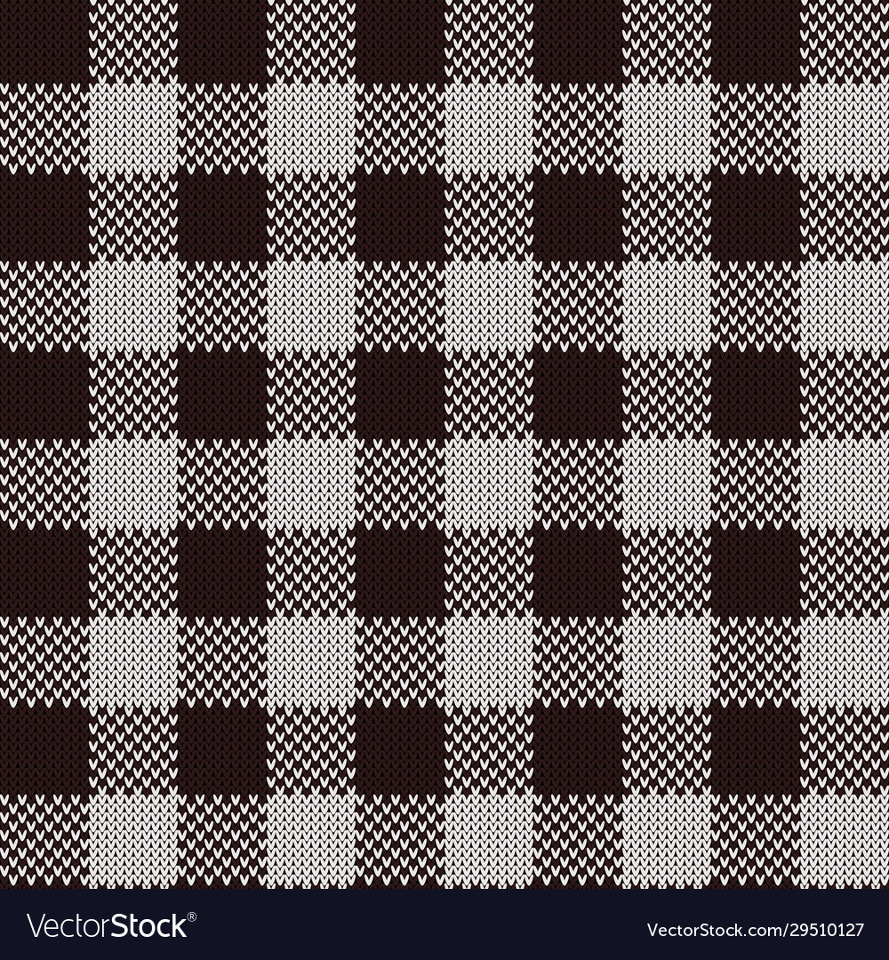 Rectangle seamless knitted pattern Royalty Free Vector Image
