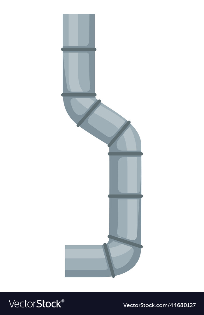 Ventilation pipe vent system element isolated Vector Image