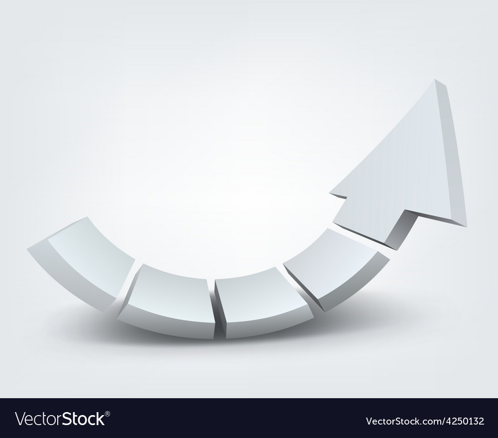 Abstract 3d arrow Royalty Free Vector Image - VectorStock