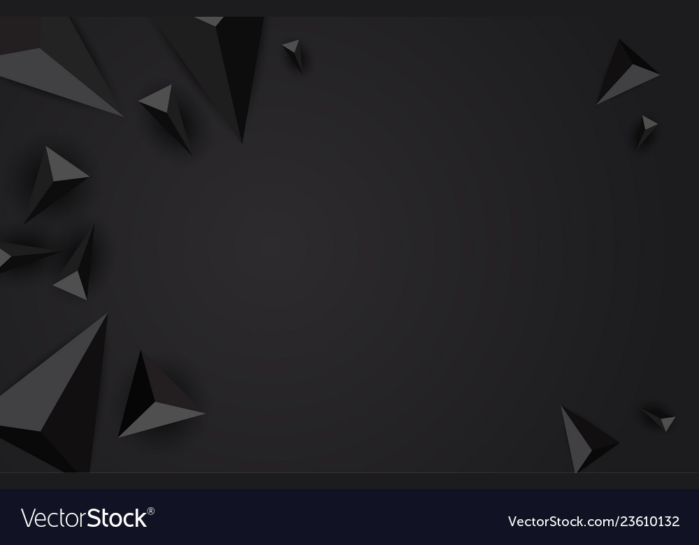 Abstract triangle background 3d triangles modern Vector Image