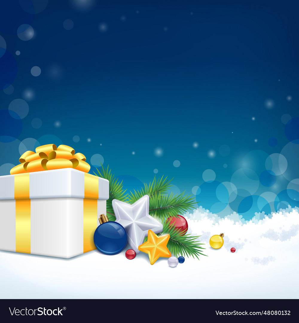 Christmas gifts and decorations Royalty Free Vector Image