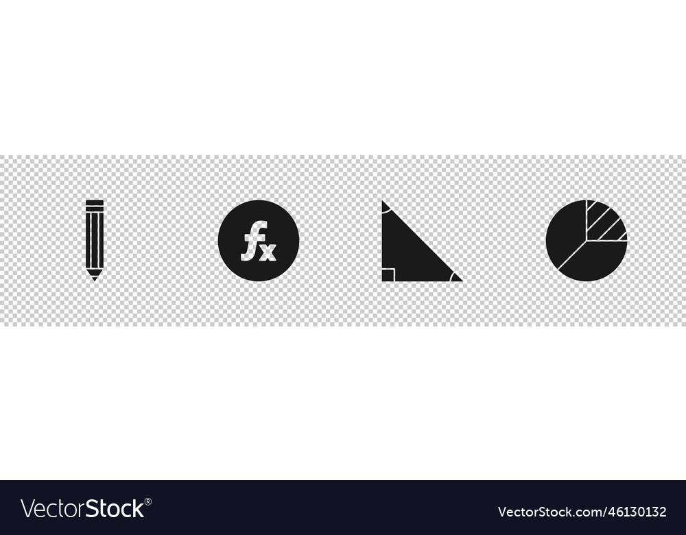 Set pencil function mathematical symbol triangle Vector Image Set pencil function mathematical symbol triangle Vector Image