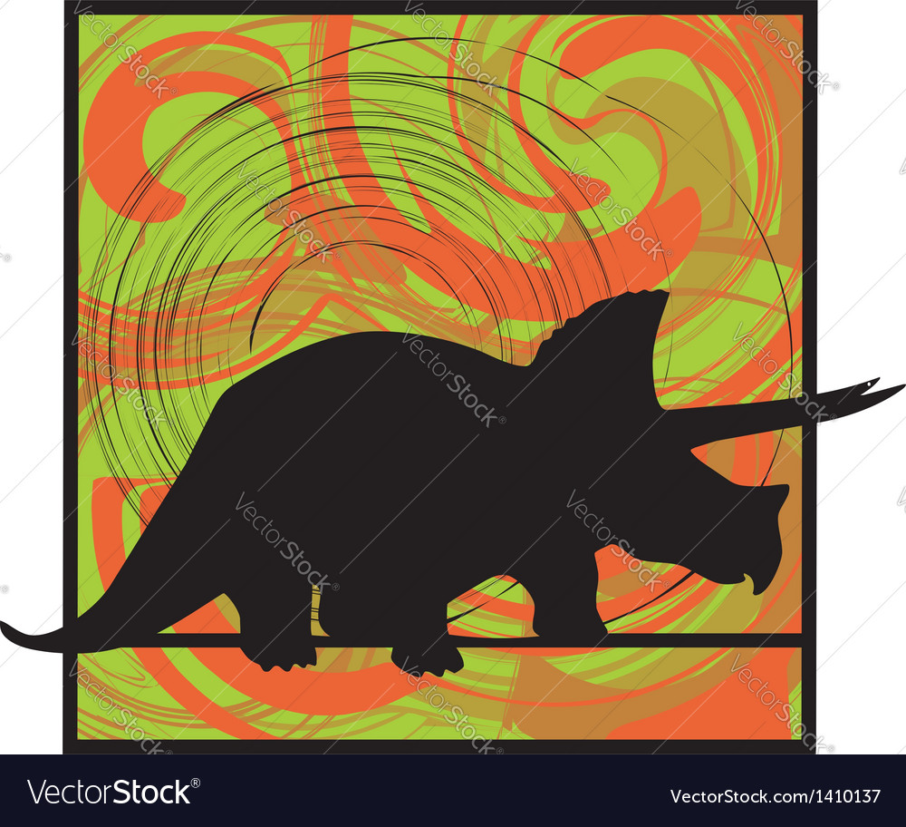 Abstract dinosaur Royalty Free Vector Image - VectorStock