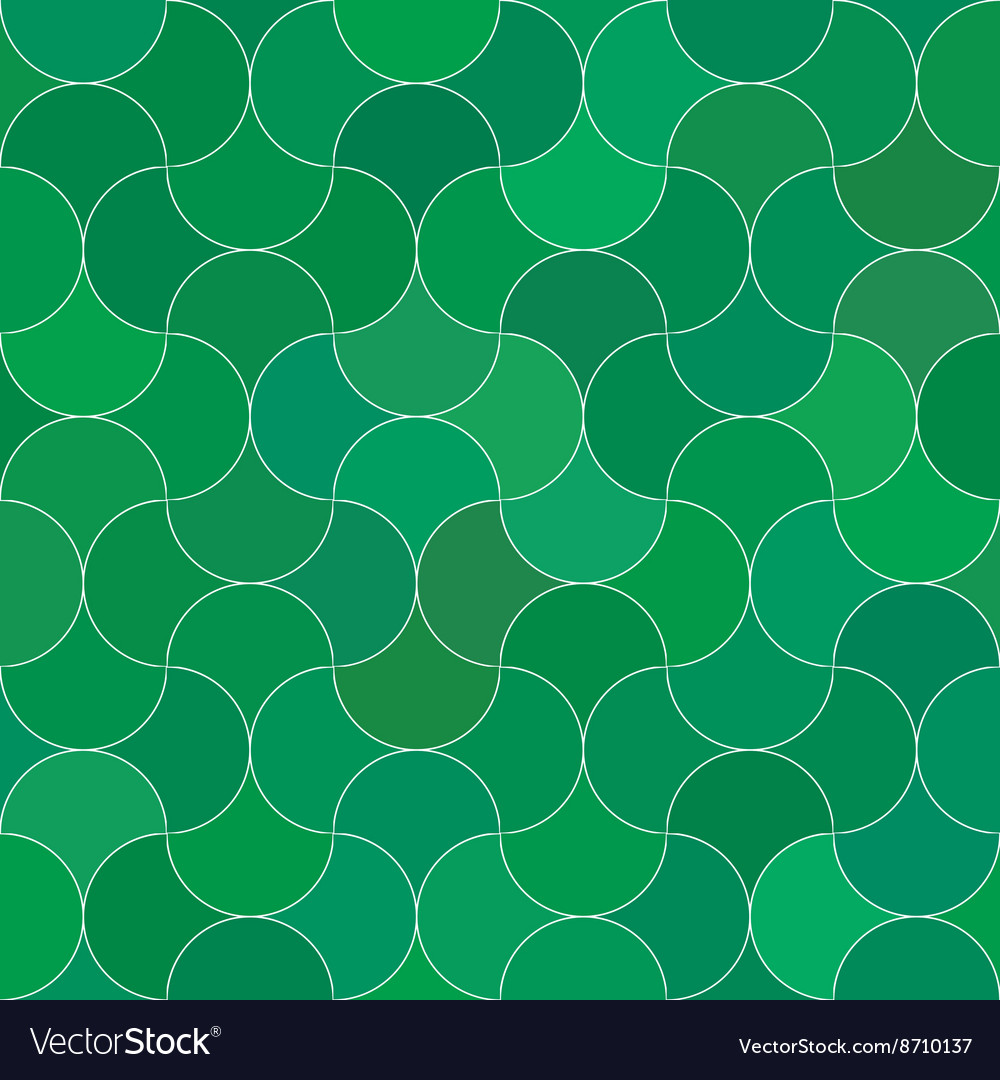 Abstract seamless scale green pattern Royalty Free Vector