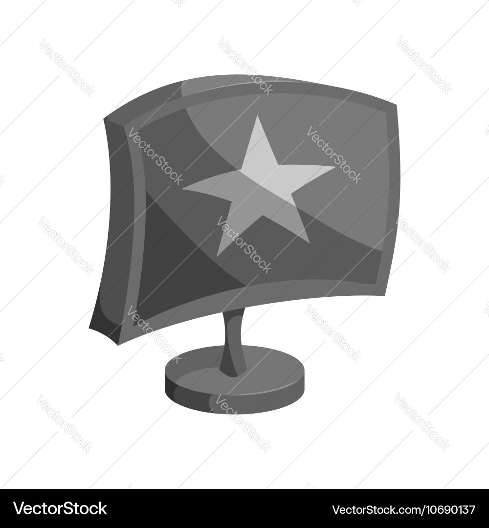 Advertising dispaly icon black monochrome style Vector Image