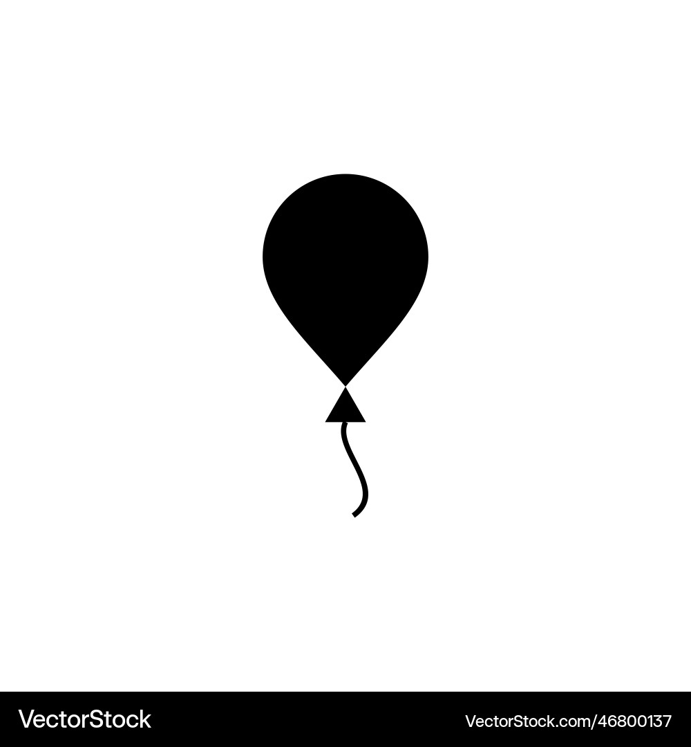 Balloon icon party icon decoration Royalty Free Vector Image