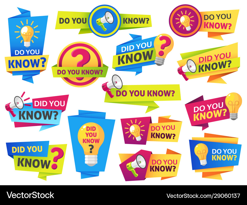 Do you know label sticker with did Royalty Free Vector Image