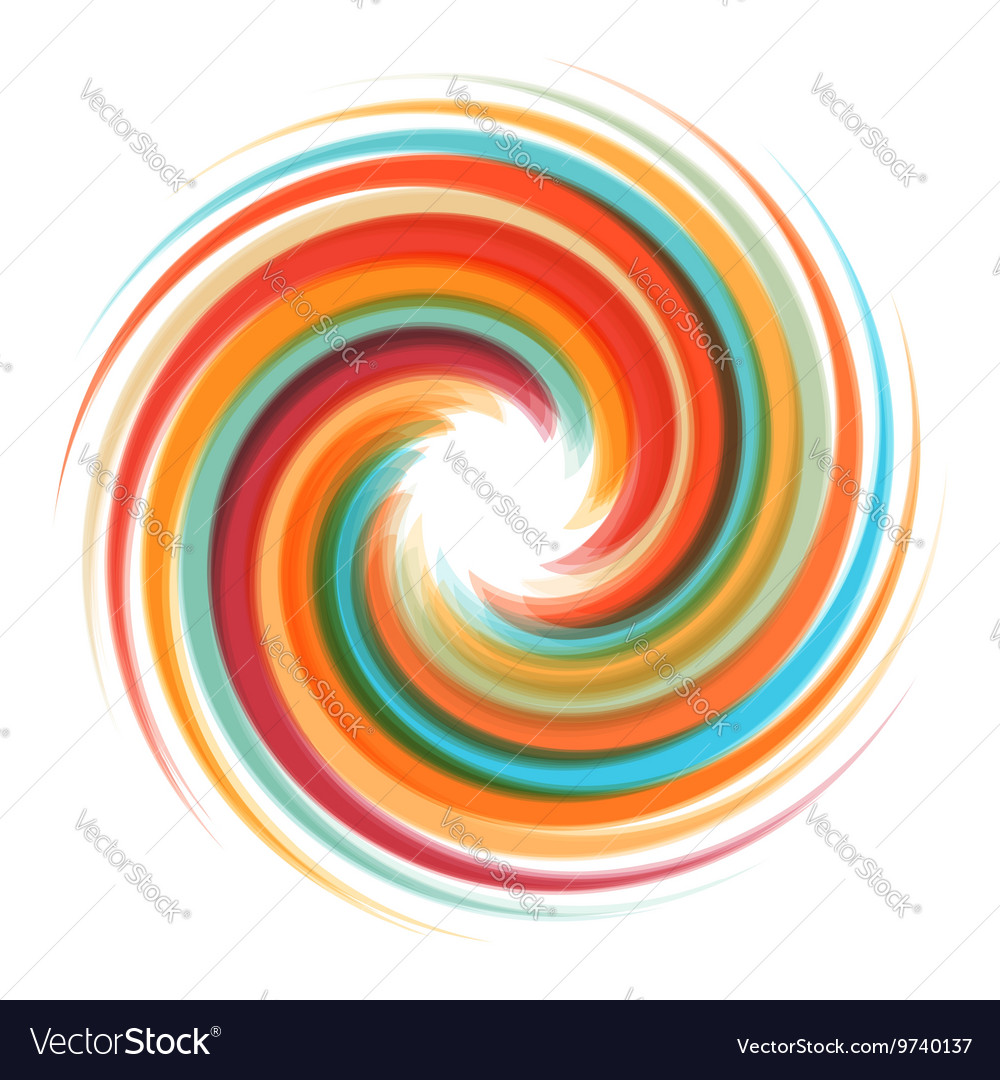 Dynamic flow swirl background Royalty Free Vector Image