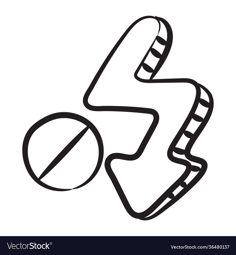 Flash off Royalty Free Vector Image - VectorStock