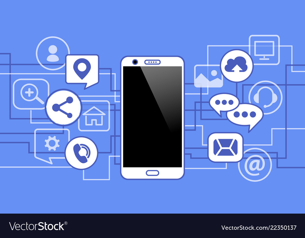 Mobile Royalty Free Vector Image - VectorStock