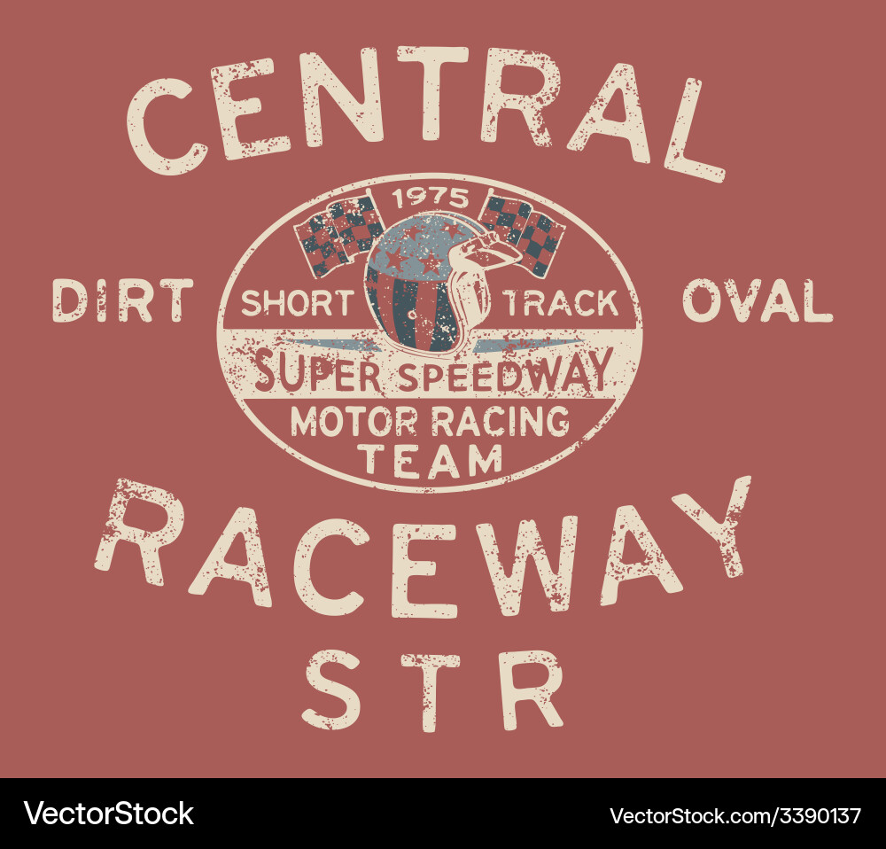 Speedway racing team Royalty Free Vector Image