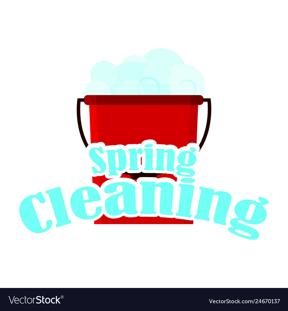 Spring cleaning background Royalty Free Vector Image