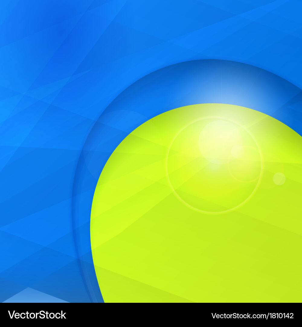 Abstract blue green business design template with Vector Image