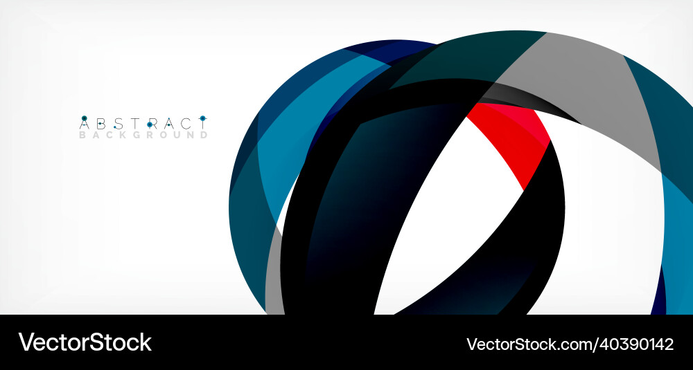 Geometric abstract background circle created Vector Image