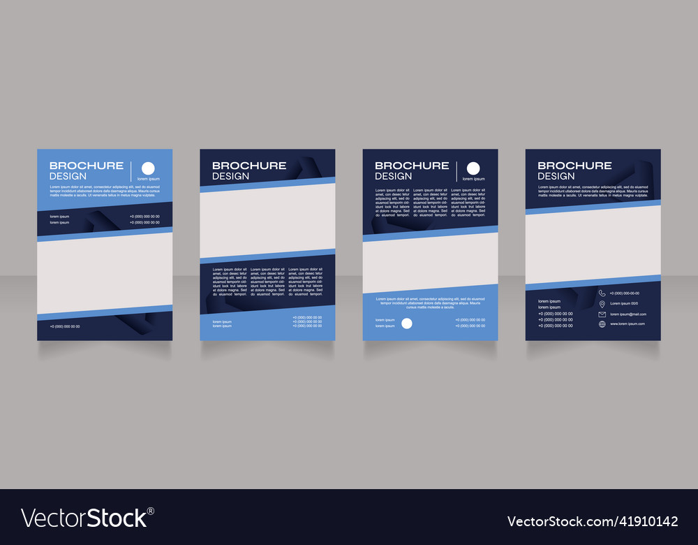 Innovations In Clinical Trials Blank Brochure Vector Image