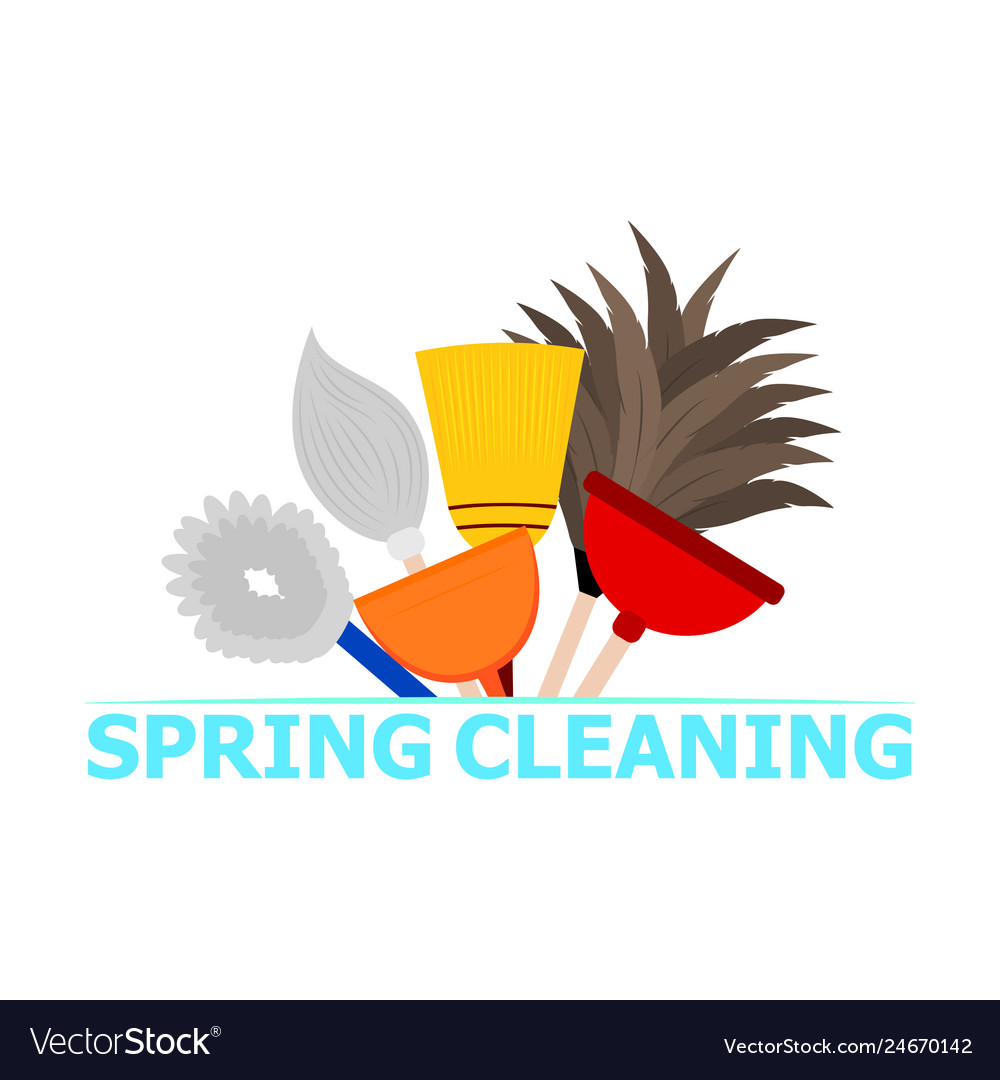 Spring cleaning background Royalty Free Vector Image